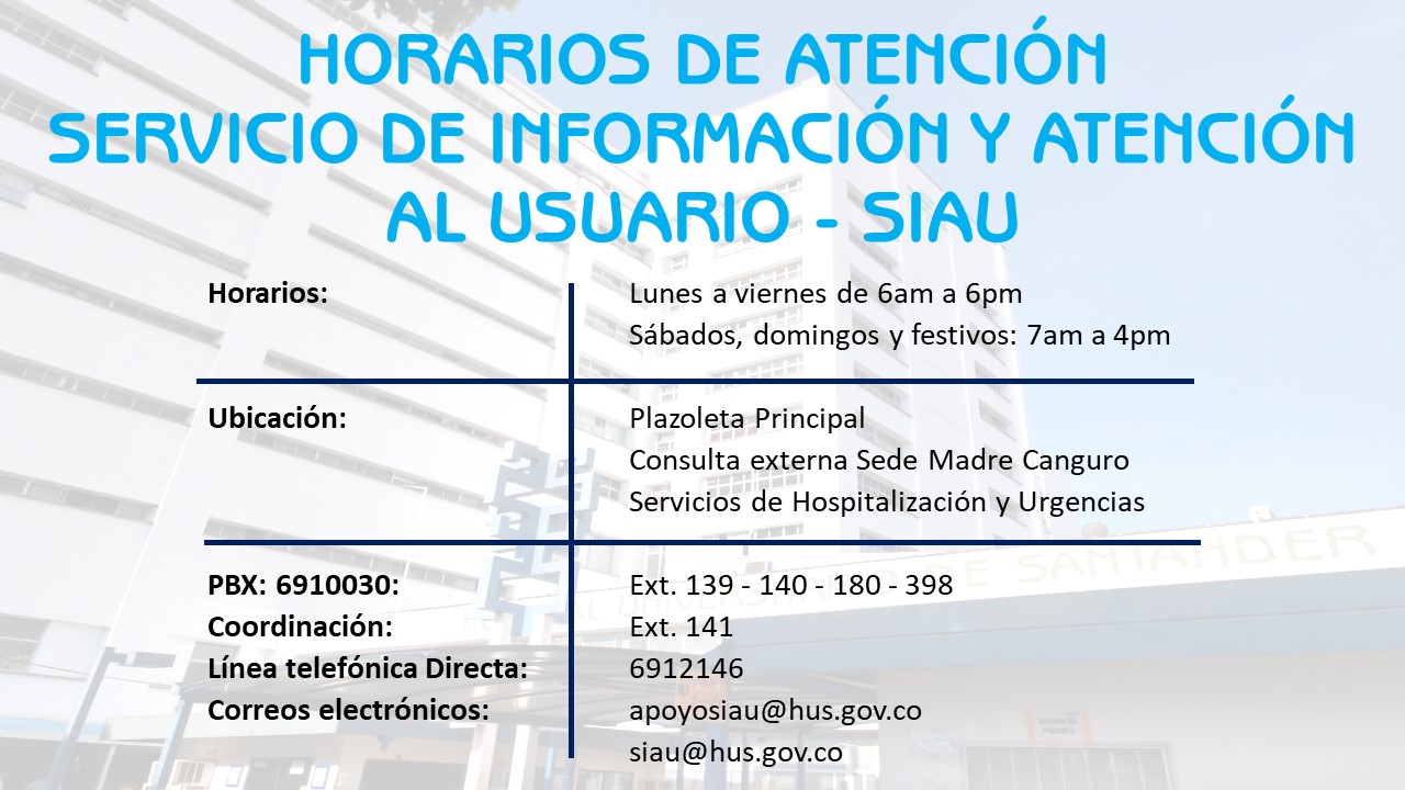 Puntos SIAU – Hospital Universitario de Santander